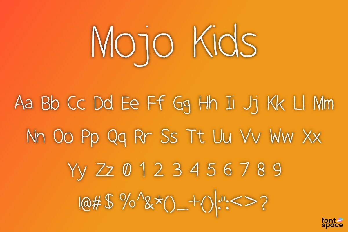 Download Mojo Kids font | dafonttop.com