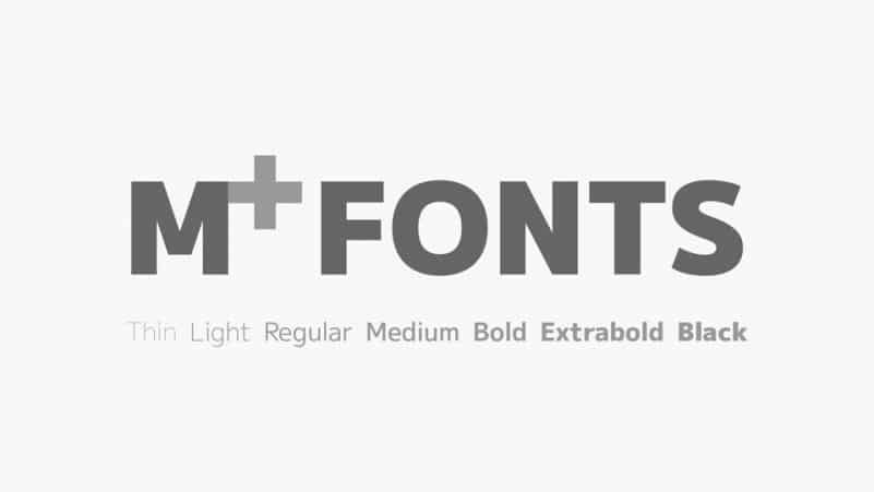 Download Mplus 1p Black font | dafonttop.com