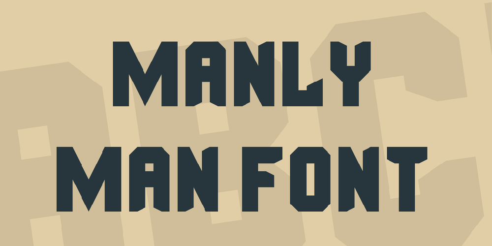 Download Manly Man Font font | dafonttop.com