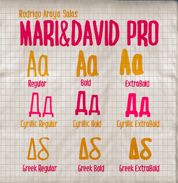 Download MARI&DAVID BOLD font | dafonttop.com