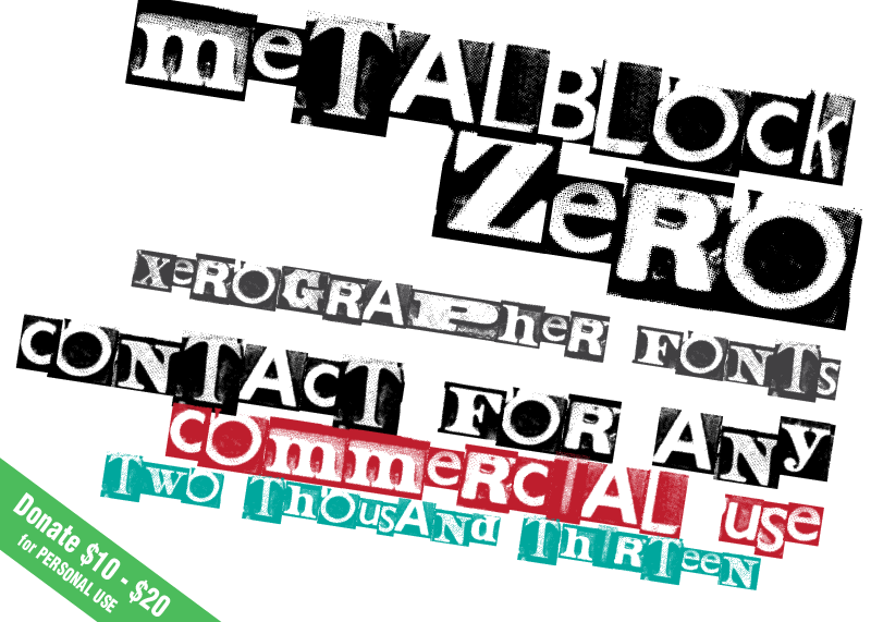 Download MetalBlock Zero font | dafonttop.com