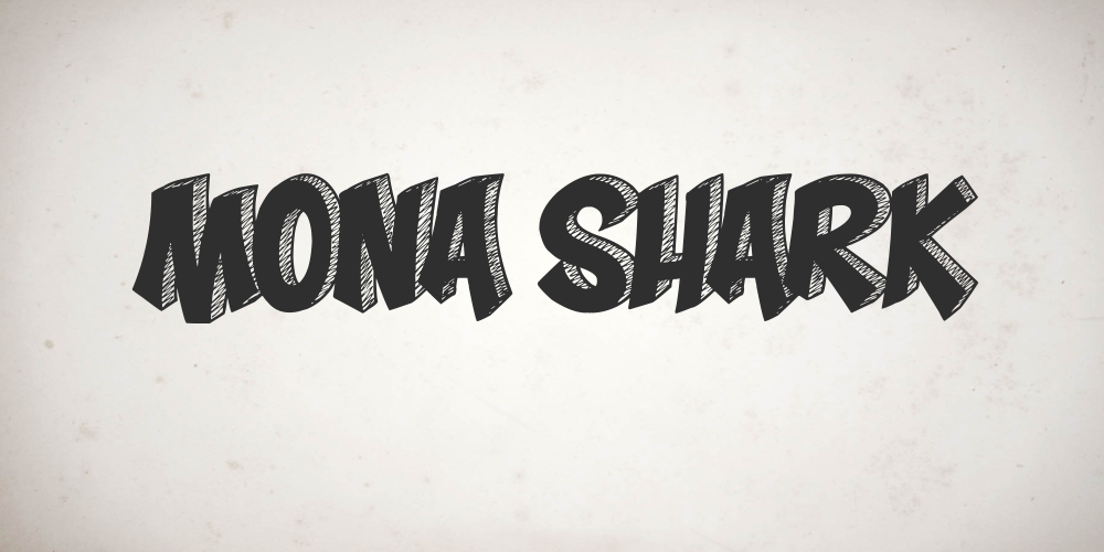 Download Mona Shark font | dafonttop.com