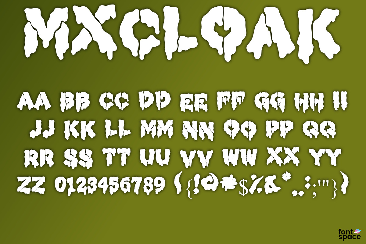 Download MXCLOAK font | dafonttop.com