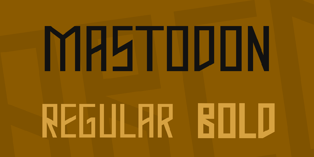 Download Mastodon font | dafonttop.com