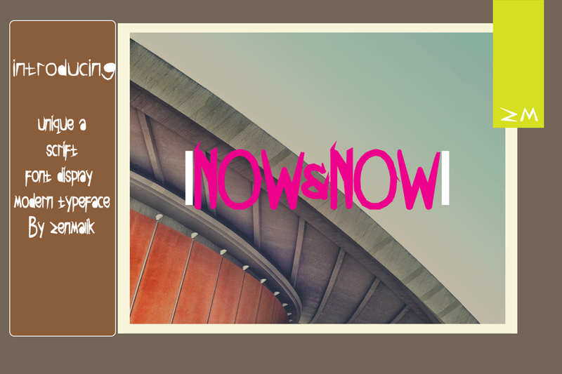 Download Now&now font | dafonttop.com