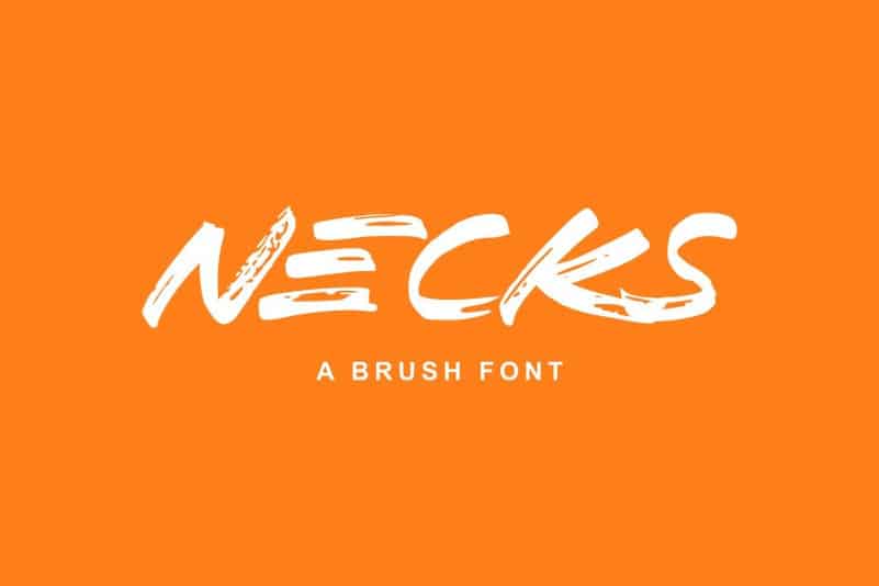 Download necks font | dafonttop.com