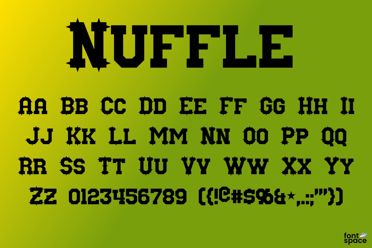 Download Nuffle font | dafonttop.com