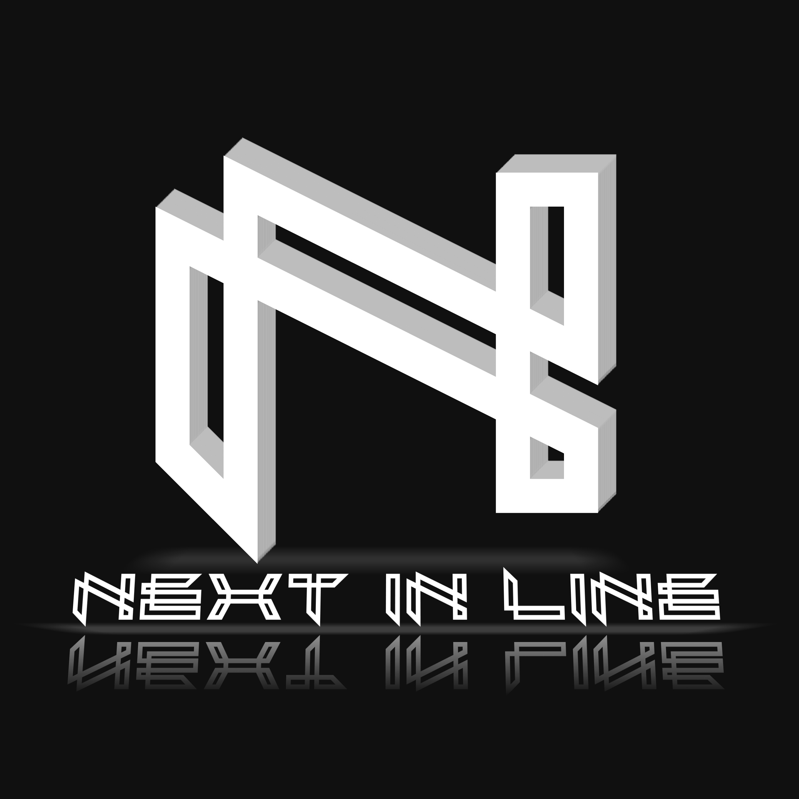 Download Next In Folded Line font | dafonttop.com