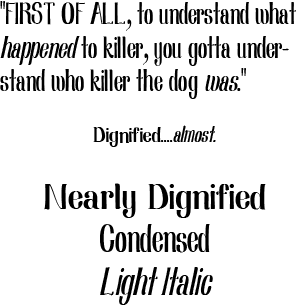 Download Nearly Dignified font | dafonttop.com