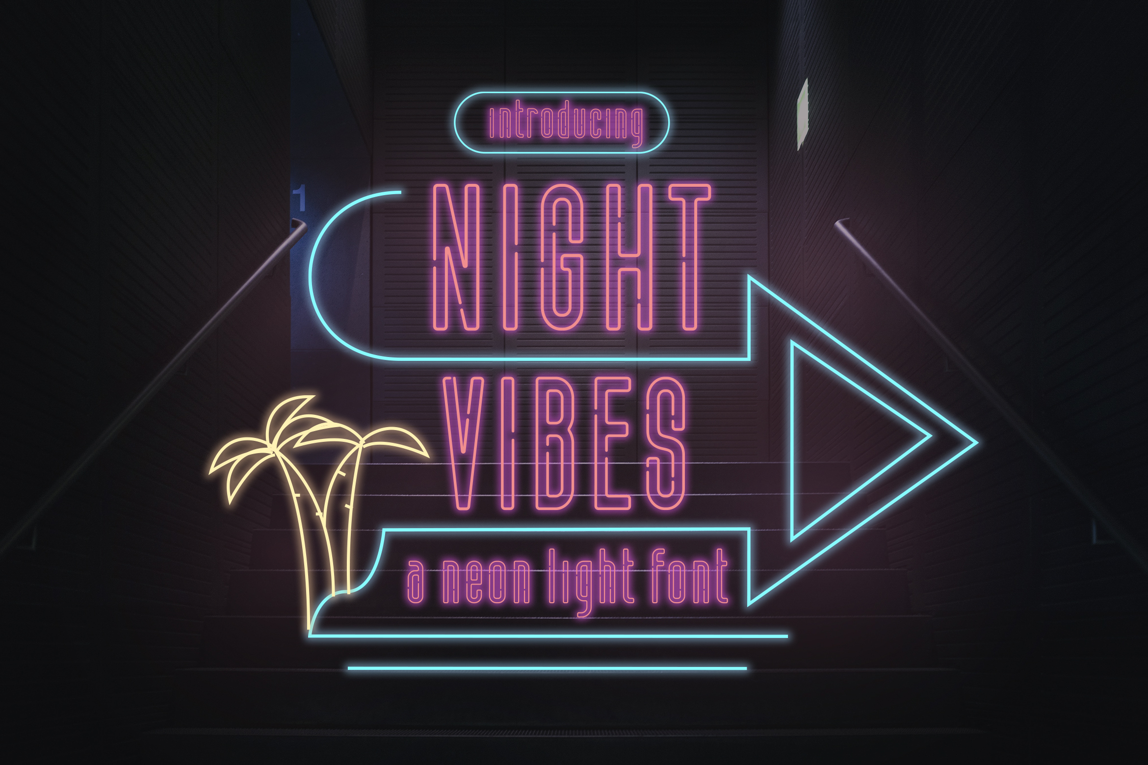 Download Night Vibes Free Version font | dafonttop.com