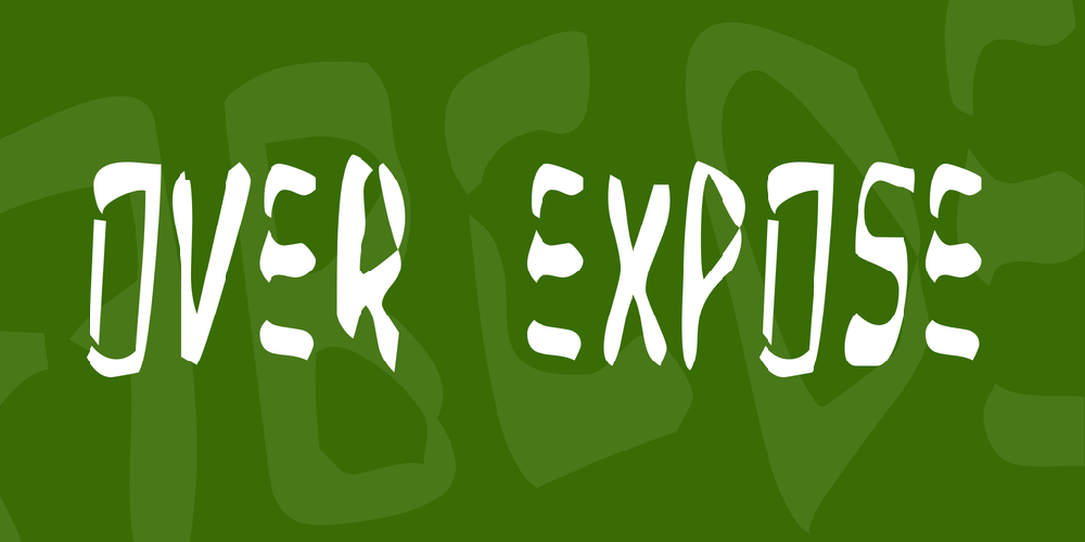 Download Over Expose font | dafonttop.com