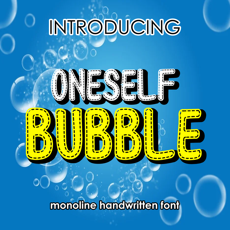 Download Oneself Bubble font | dafonttop.com