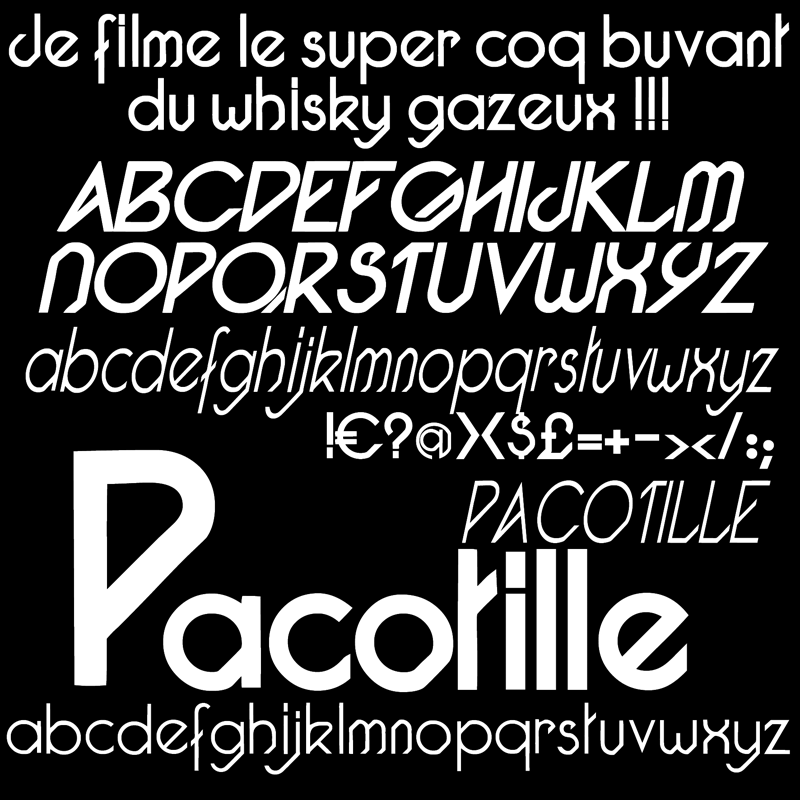 Download Pacotille font | dafonttop.com