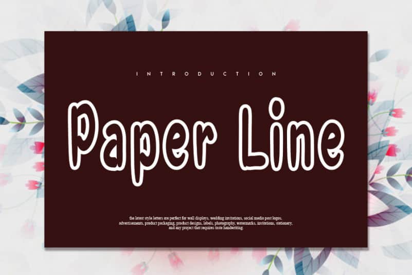 Download Paper Line font | dafonttop.com