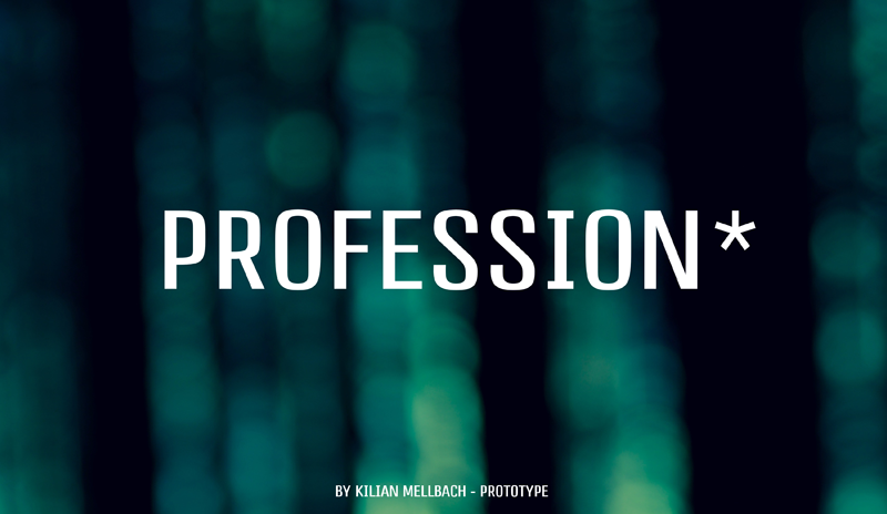 Download Profession font | dafonttop.com