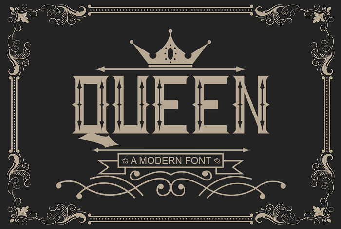 Download QUEEN font | dafonttop.com
