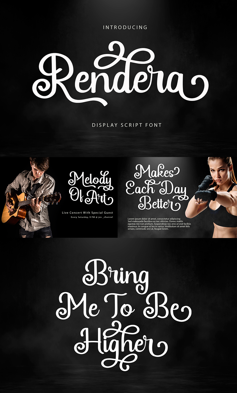 Download Rendera font | dafonttop.com