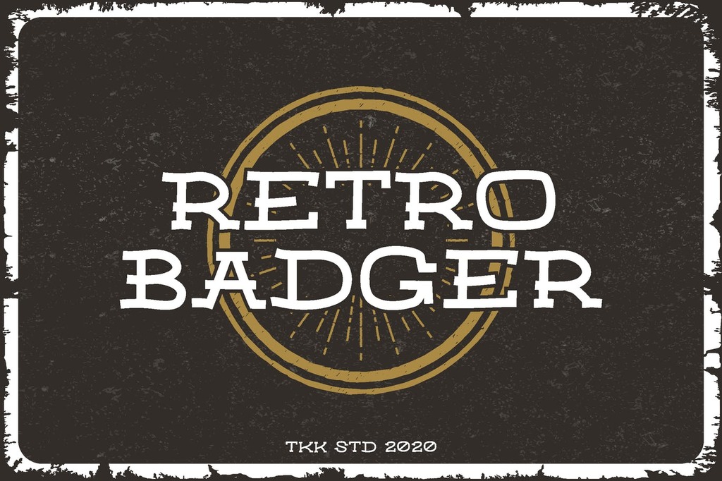 Download Retro Badger font | dafonttop.com