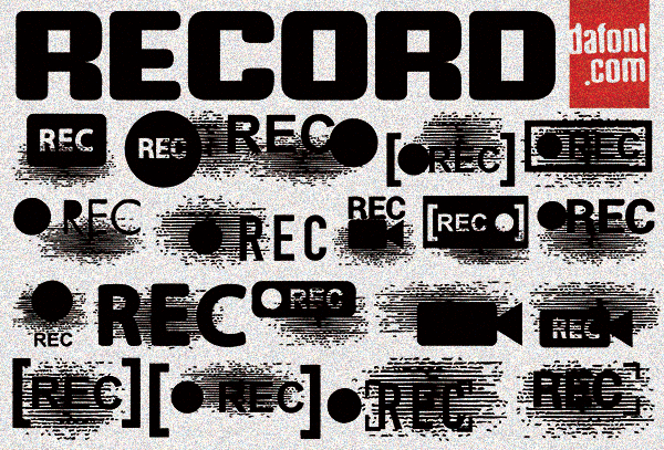Download Record font | dafonttop.com