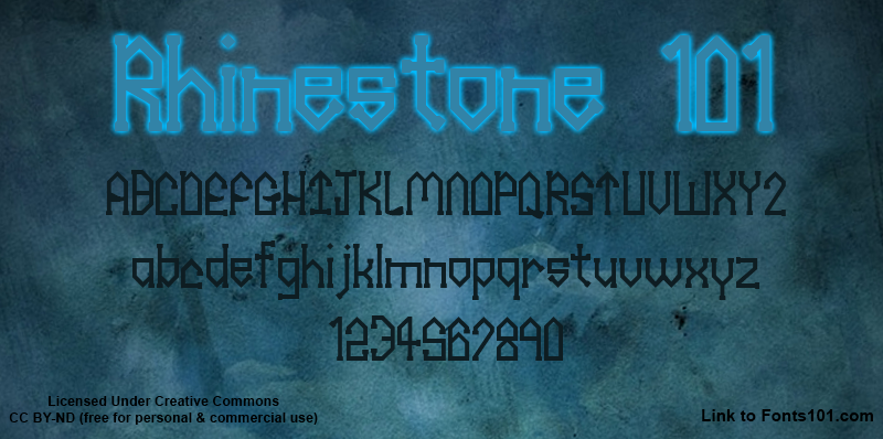 Download Rhinestone 101 font | dafonttop.com