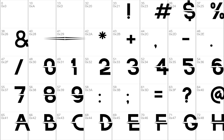 Download Split On font | dafonttop.com