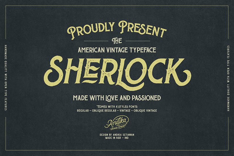 Download Sherlock font | dafonttop.com