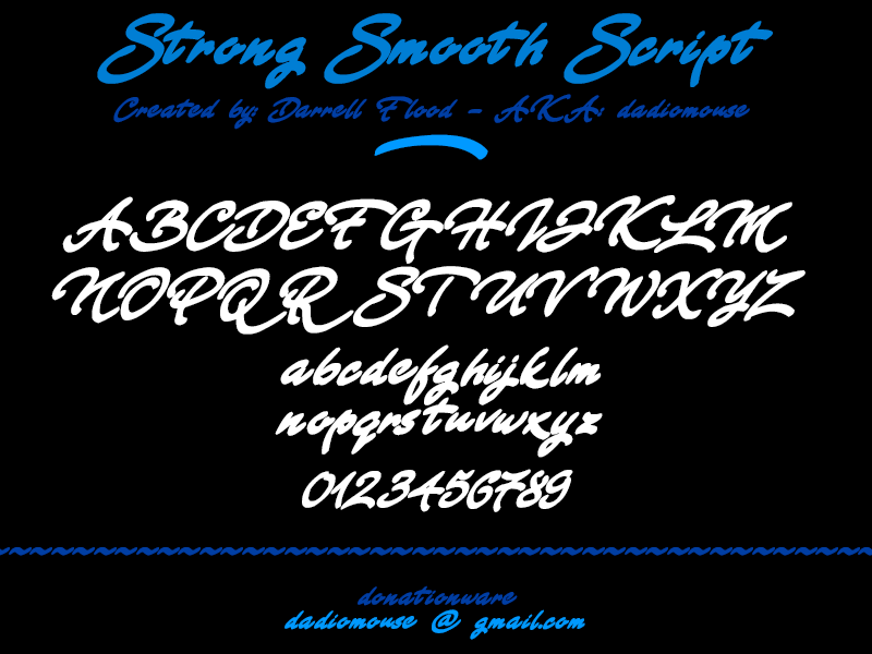 Download Strong Smooth Script font | dafonttop.com
