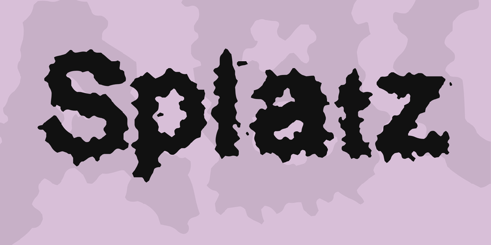 Download Splatz font | dafonttop.com