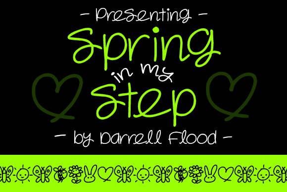 Download Spring in my step font | dafonttop.com