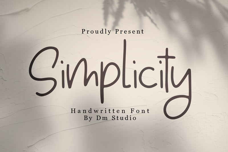 Download Simplicity font | dafonttop.com