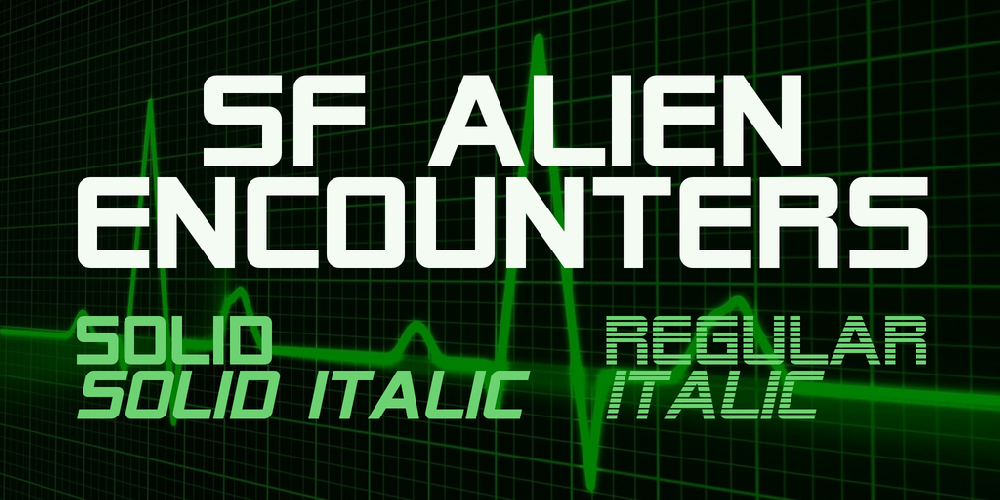 Download SF Alien Encounters font | dafonttop.com