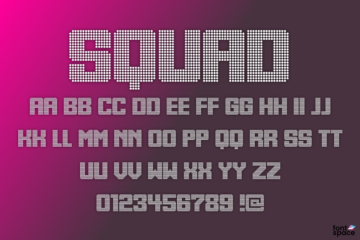 Download Squad font | dafonttop.com