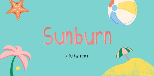 Download Sunburn font | dafonttop.com