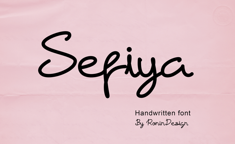 Download Sefiya font | dafonttop.com