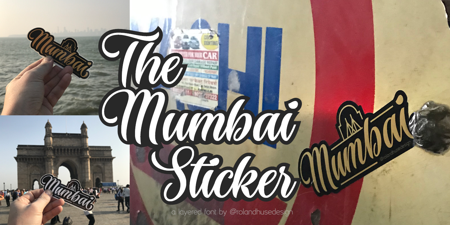 Download The Mumbai Sticker Demo font | dafonttop.com