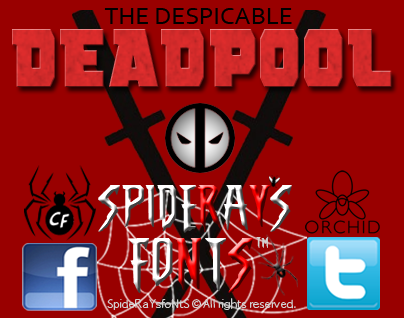 Download THE DESPICABLE DEADPOOL font | dafonttop.com