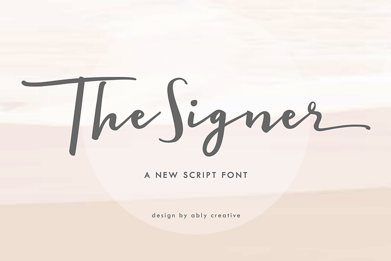 Download The Signer demo font | dafonttop.com