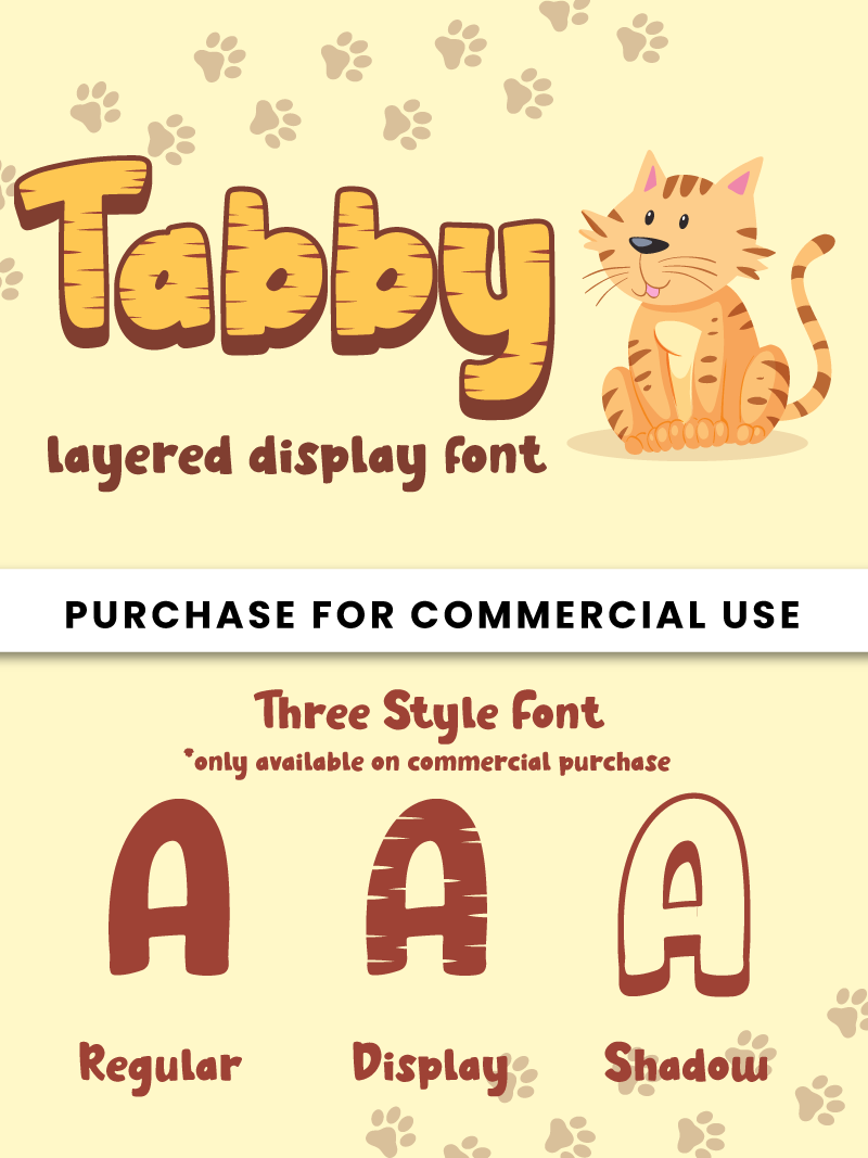 Download Tabby - Personal Use font | dafonttop.com