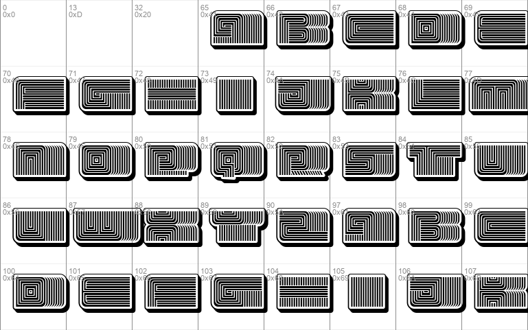 Download Turkish 3D Inverted retro font | dafonttop.com