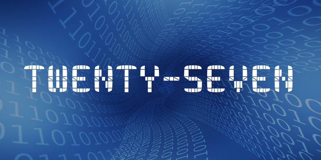 Download TWENTY-SEVEN font | dafonttop.com