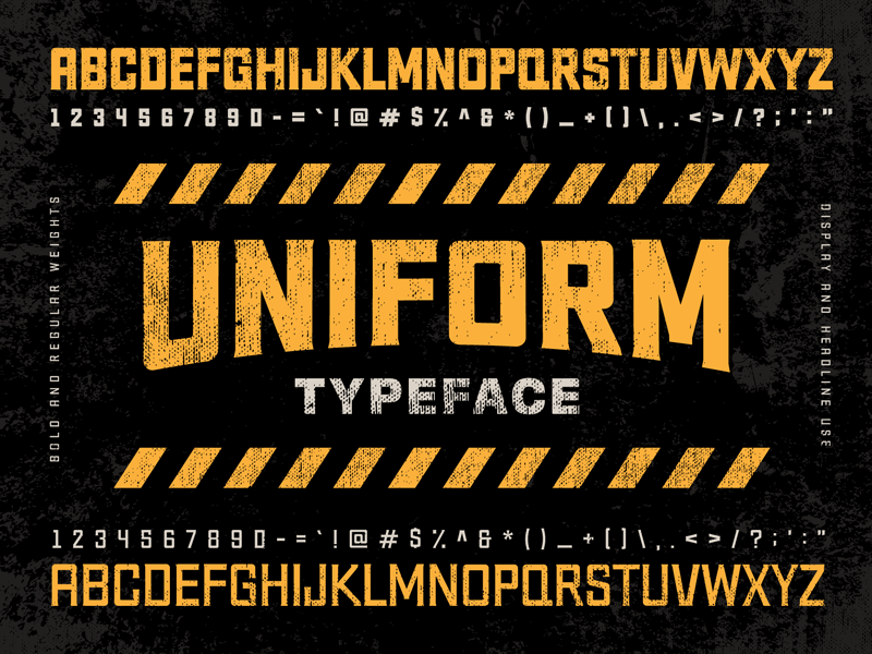 Download Uniform Bold font | dafonttop.com