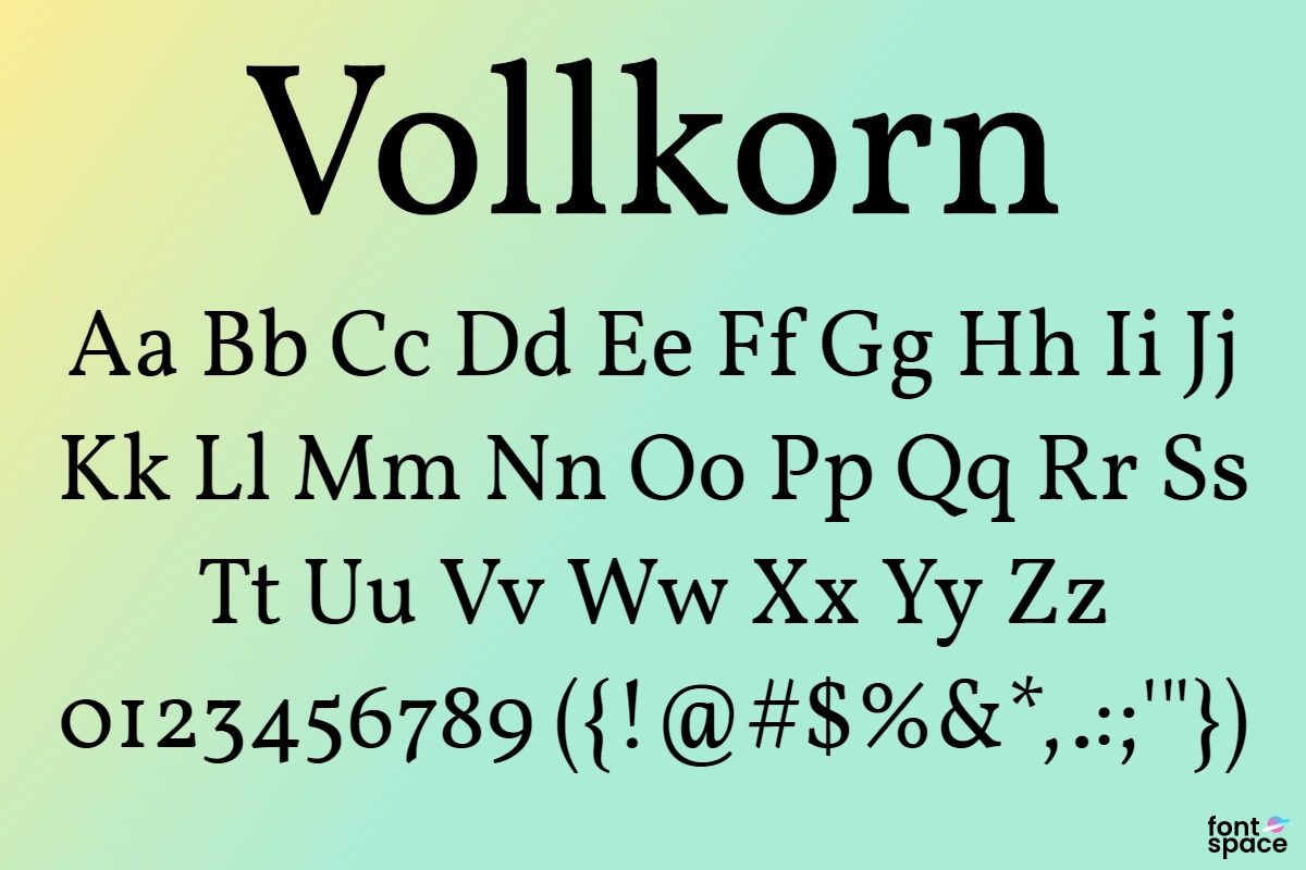 Download Vollkorn font | dafonttop.com