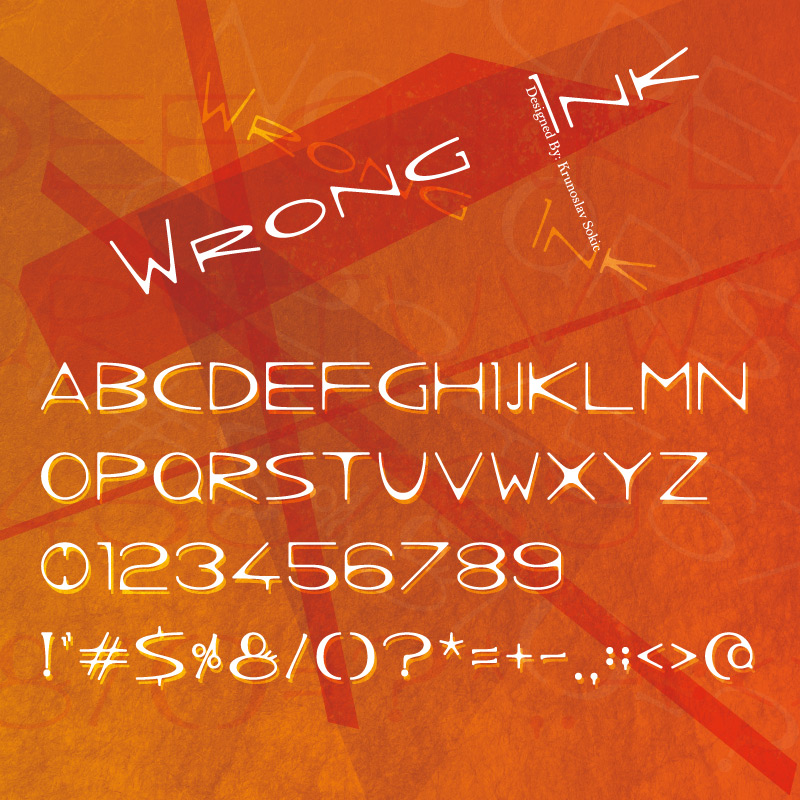 Download Wrong Ink font | dafonttop.com