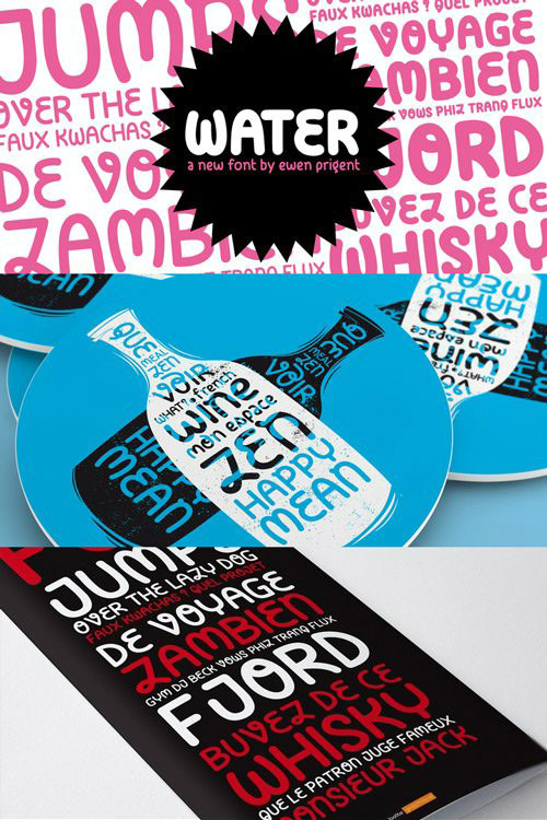 Download Water-bold font | dafonttop.com