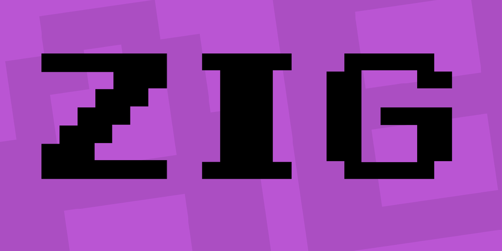 Download Zig font | dafonttop.com